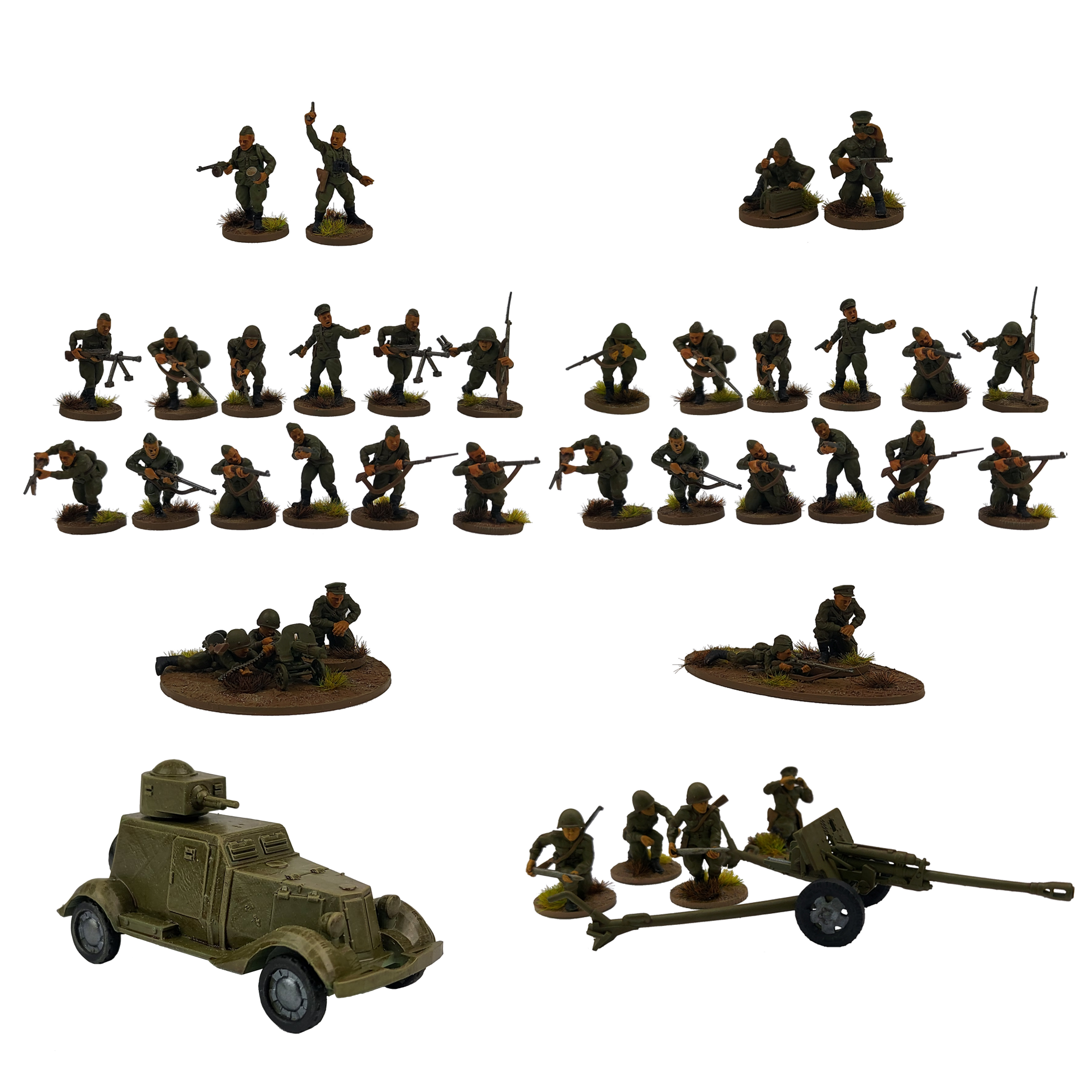 Infantry platoon with support (Soviet)