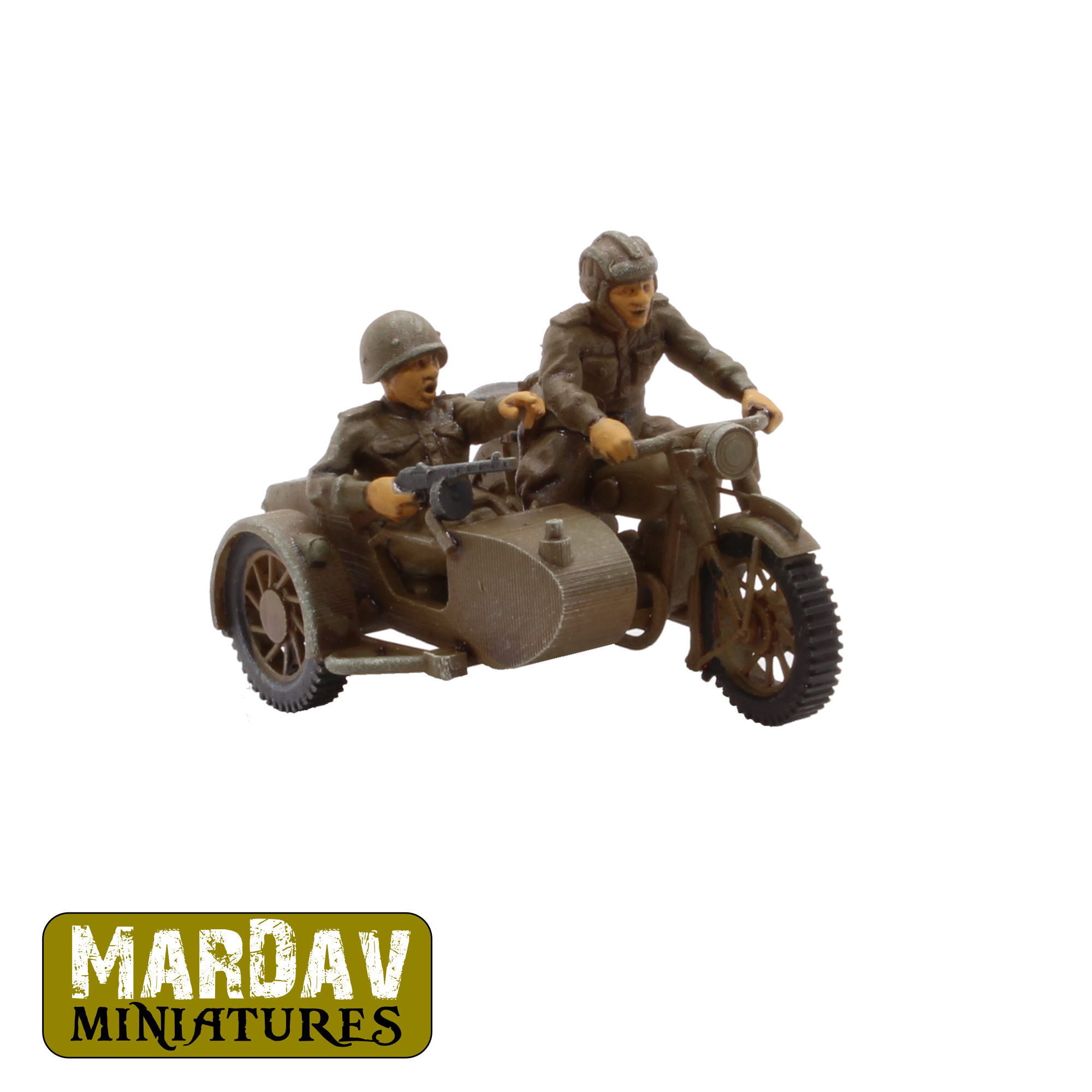 Motorcycle and SMG sidecar (Soviet)