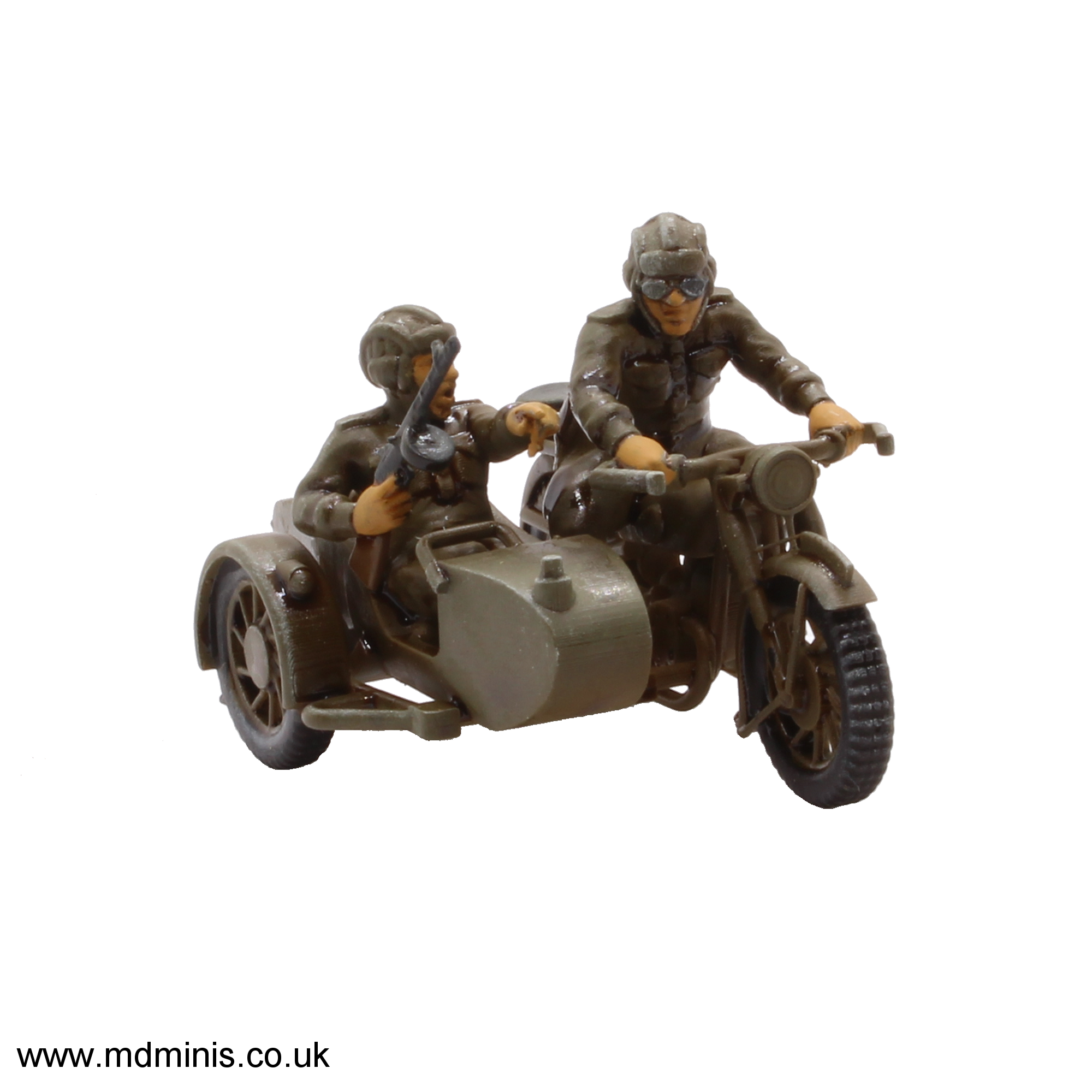 Motorcycle and SMG sidecar (Soviet)