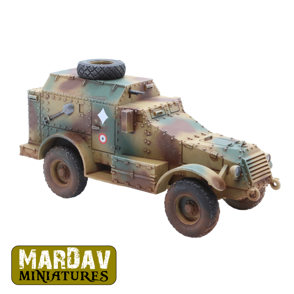 NEW - French, German and US Armoured cars - MarDav Miniatures