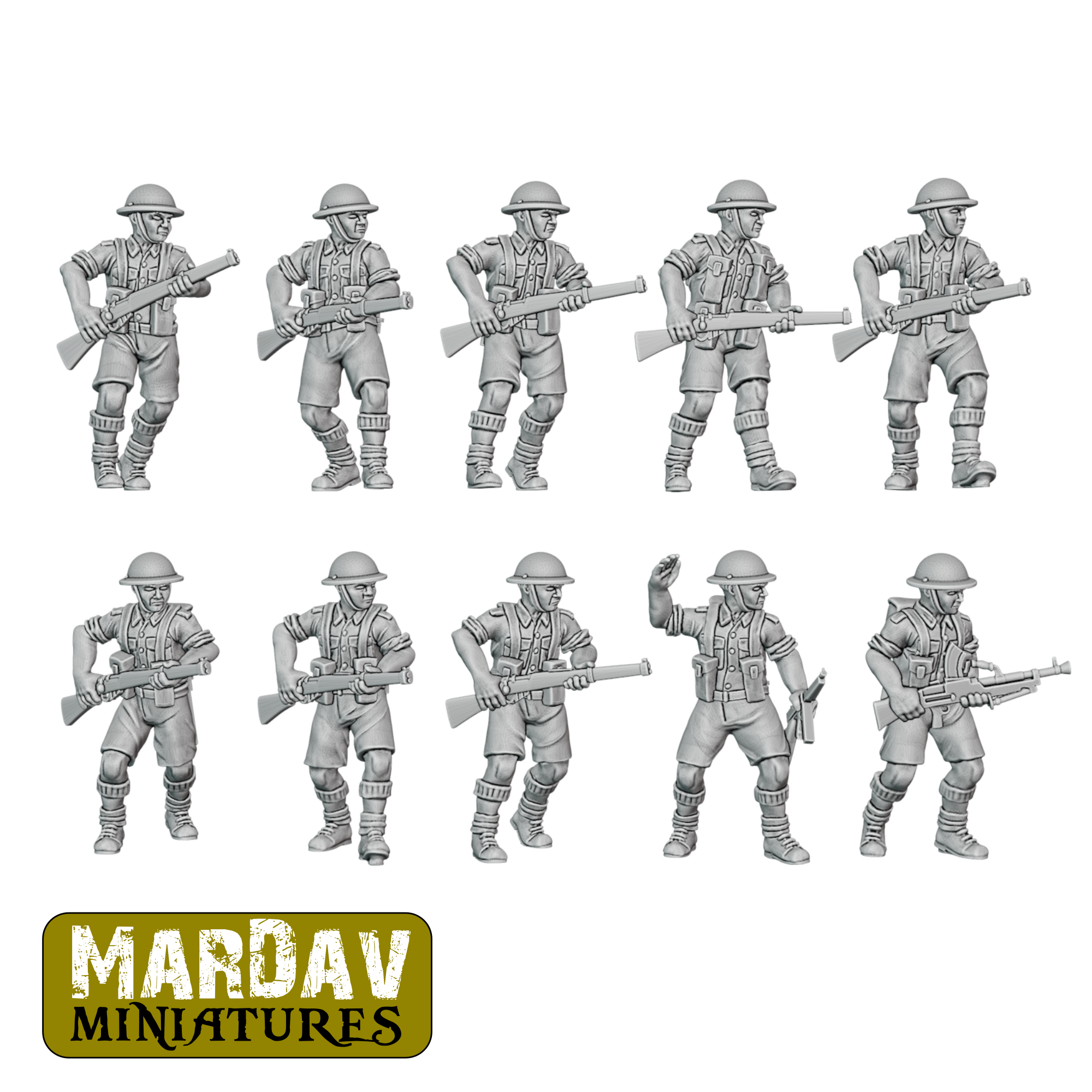 8th Army rifle section (British) - MarDav Miniatures