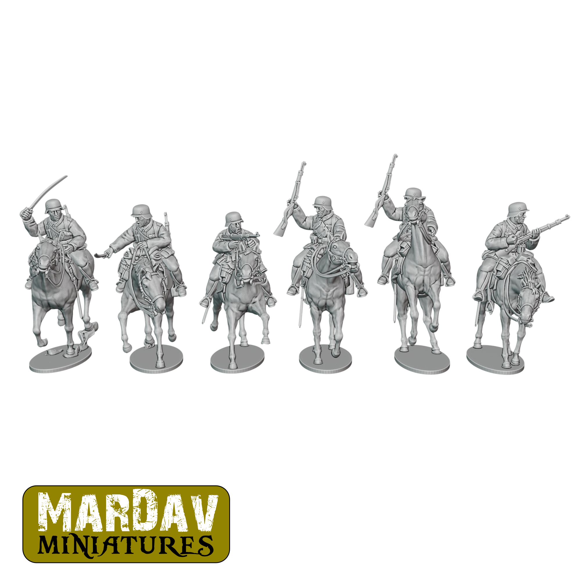 Eastern Front Cavalry recon squad (German) - MarDav Miniatures
