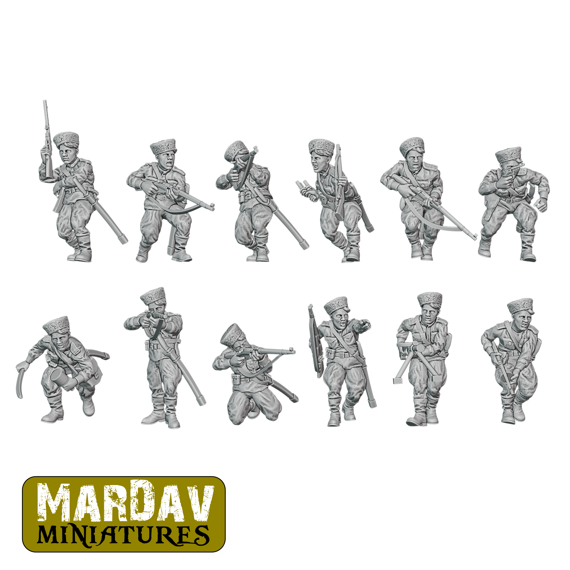 Cossack infantry (Soviet) - MarDav Miniatures