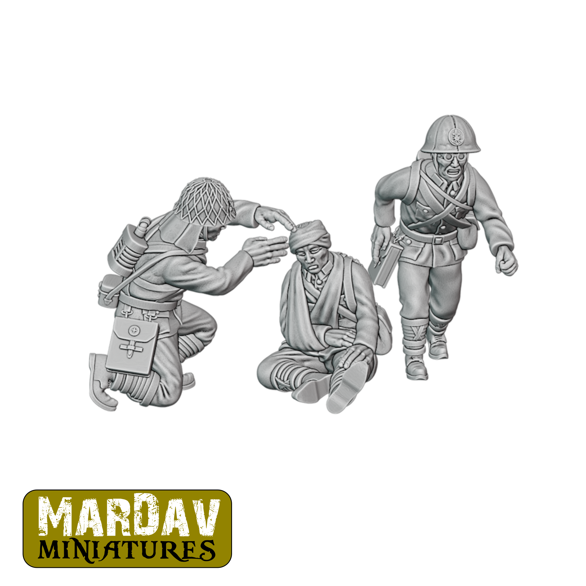 Medic team - SNLF (Japanese) - MarDav Miniatures