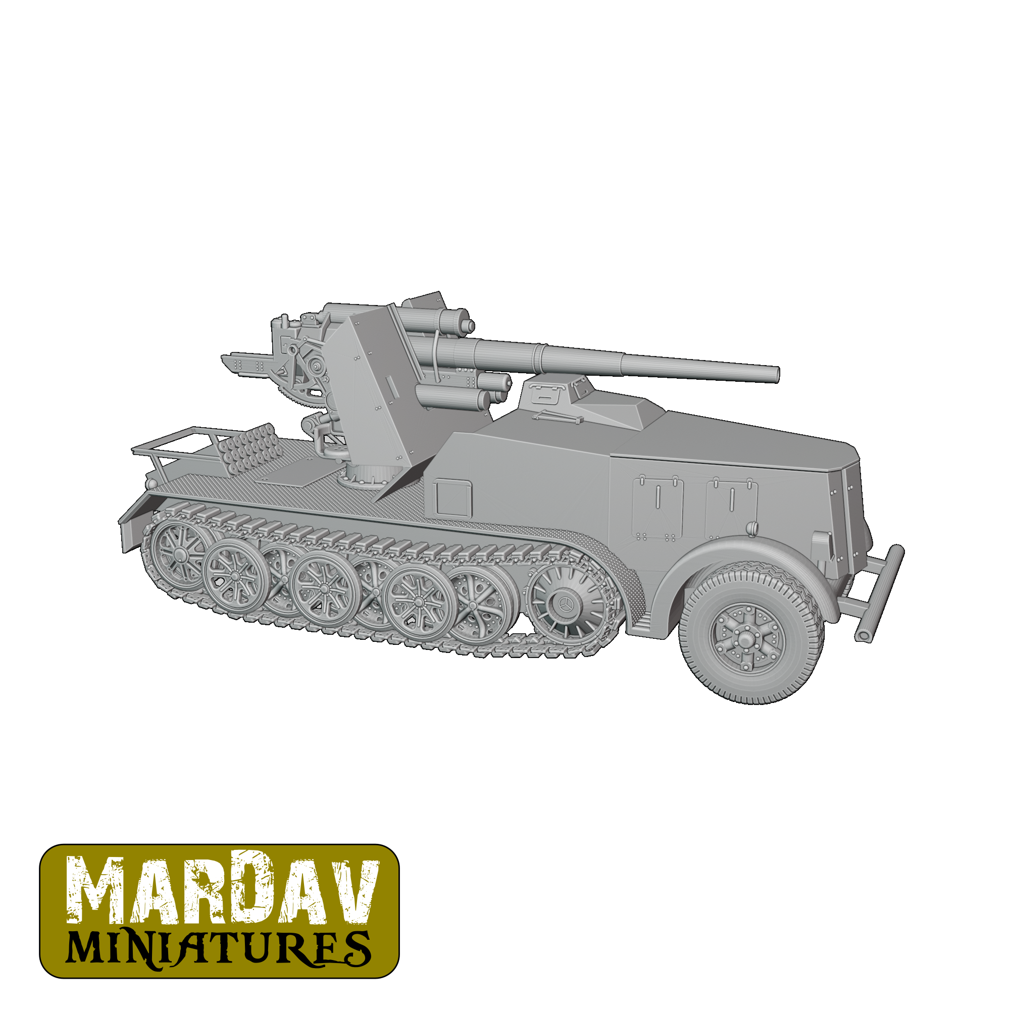 88mm Flak 18 SdKfz 8 - "Bunkerflak" (German)