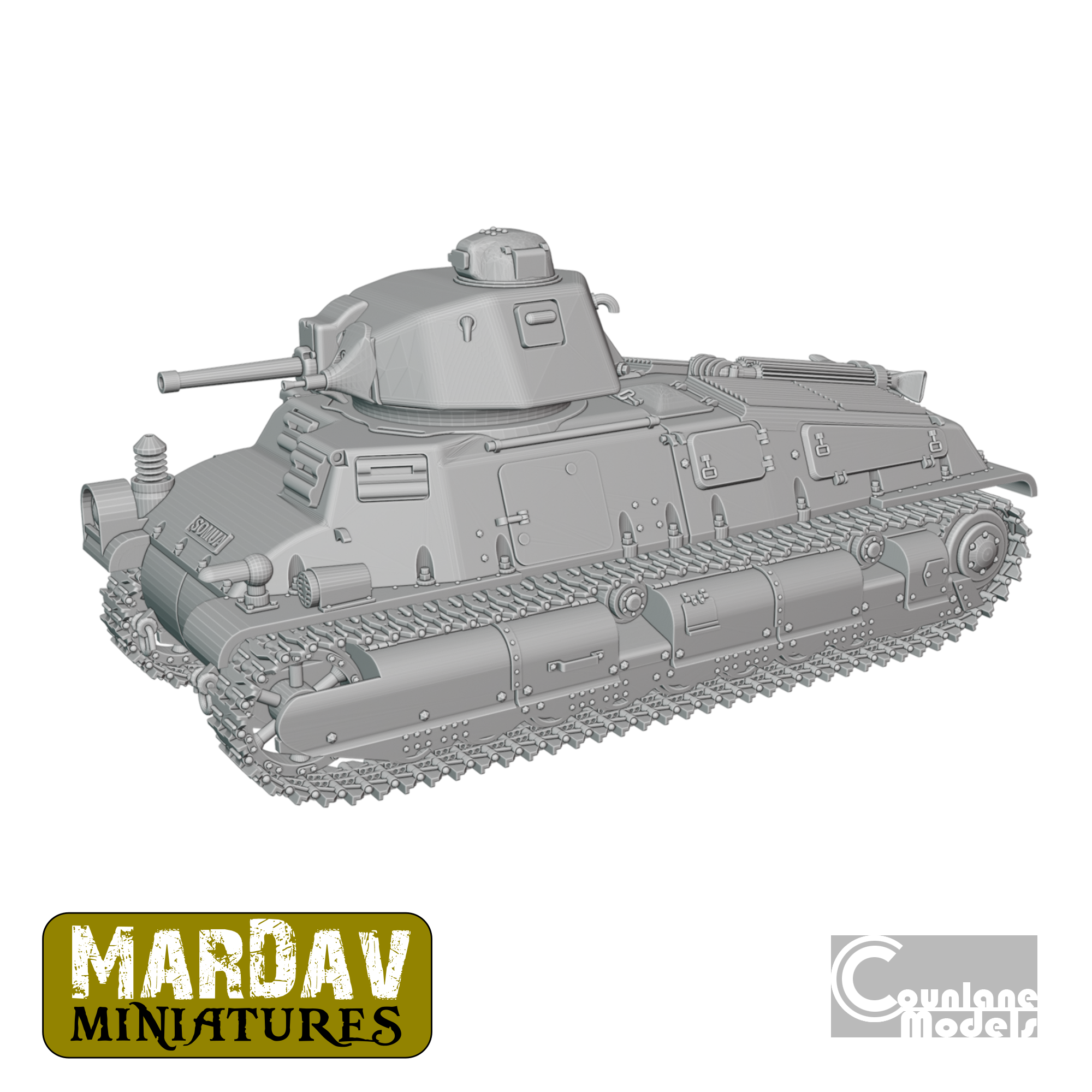 Somua S35 medium tank (French) - MarDav Miniatures