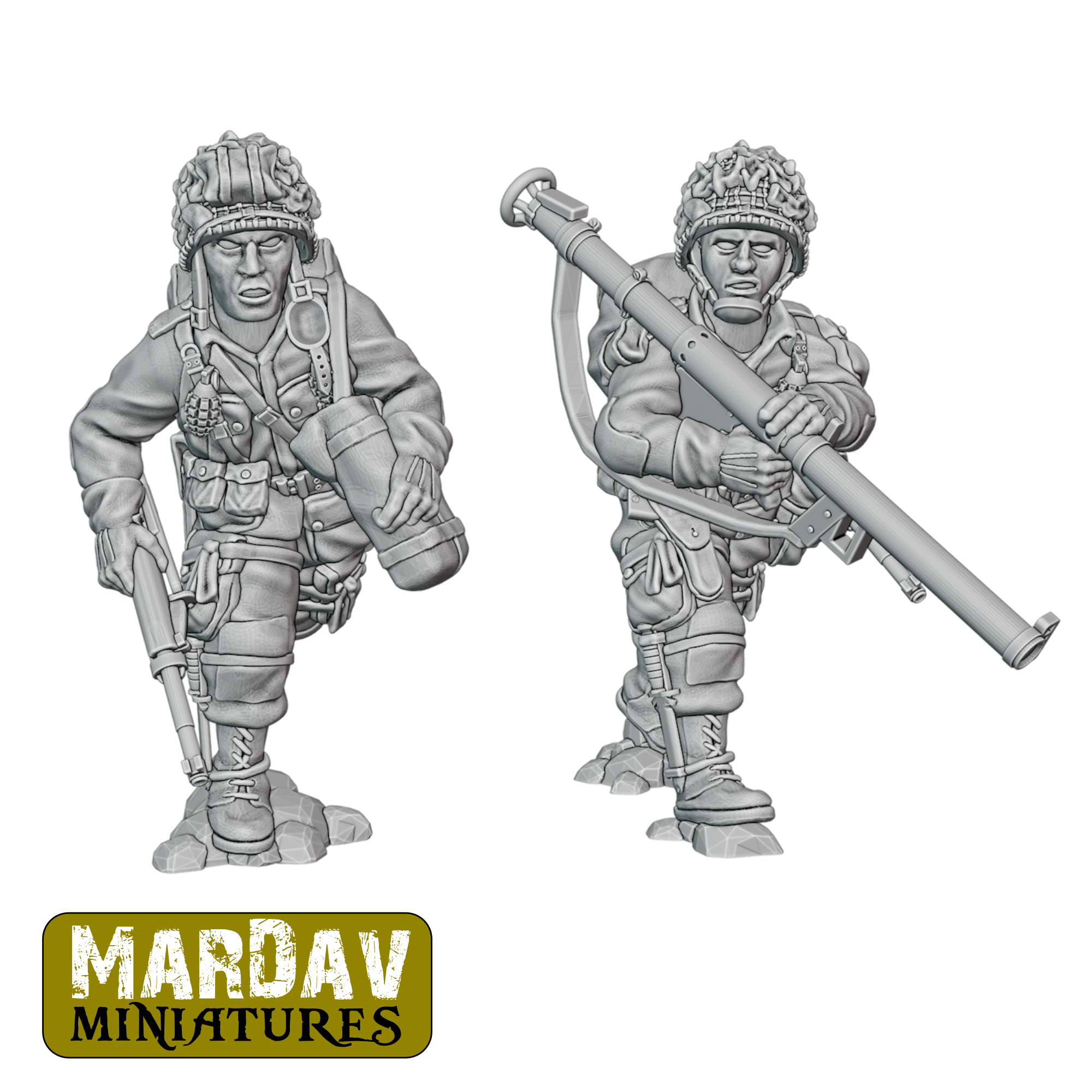 Airborne Bazooka Team - moving (US)