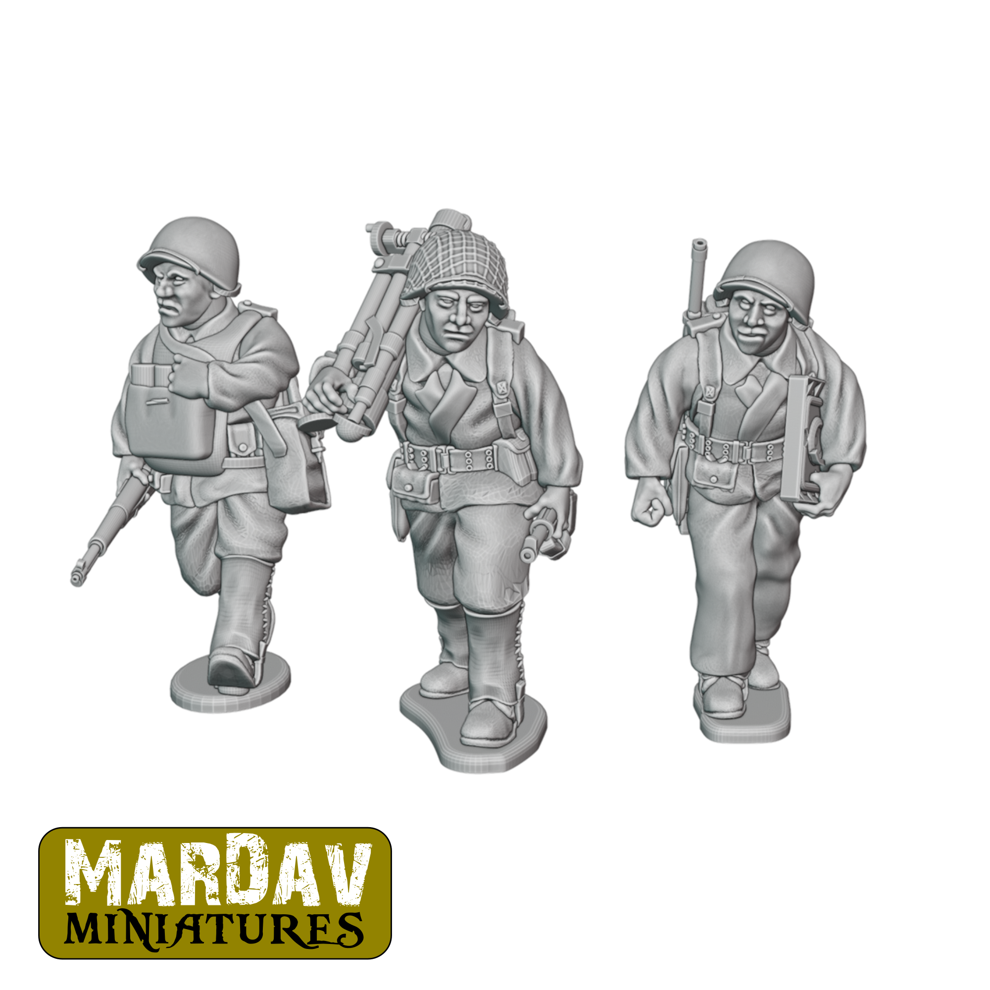 Army 60mm light mortar - moving (US)