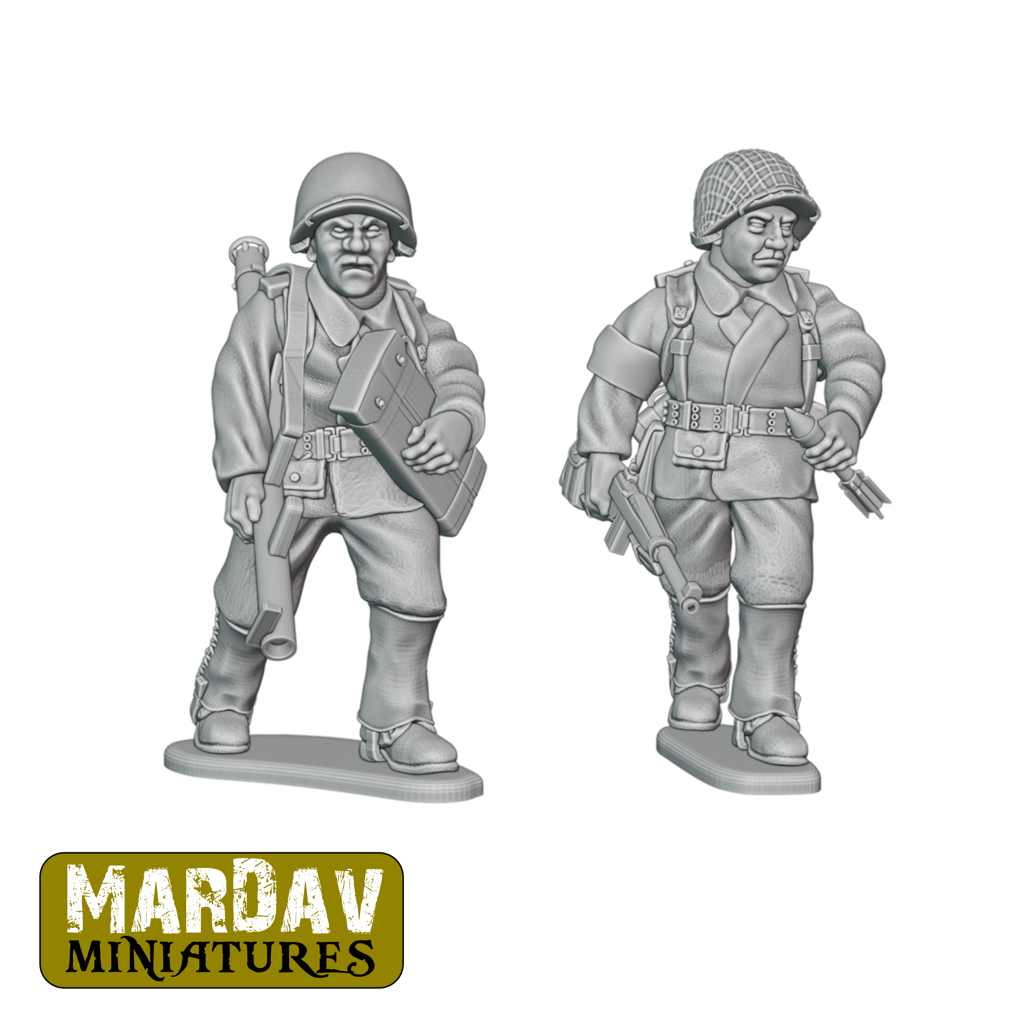 Army Bazooka team - moving - (US)