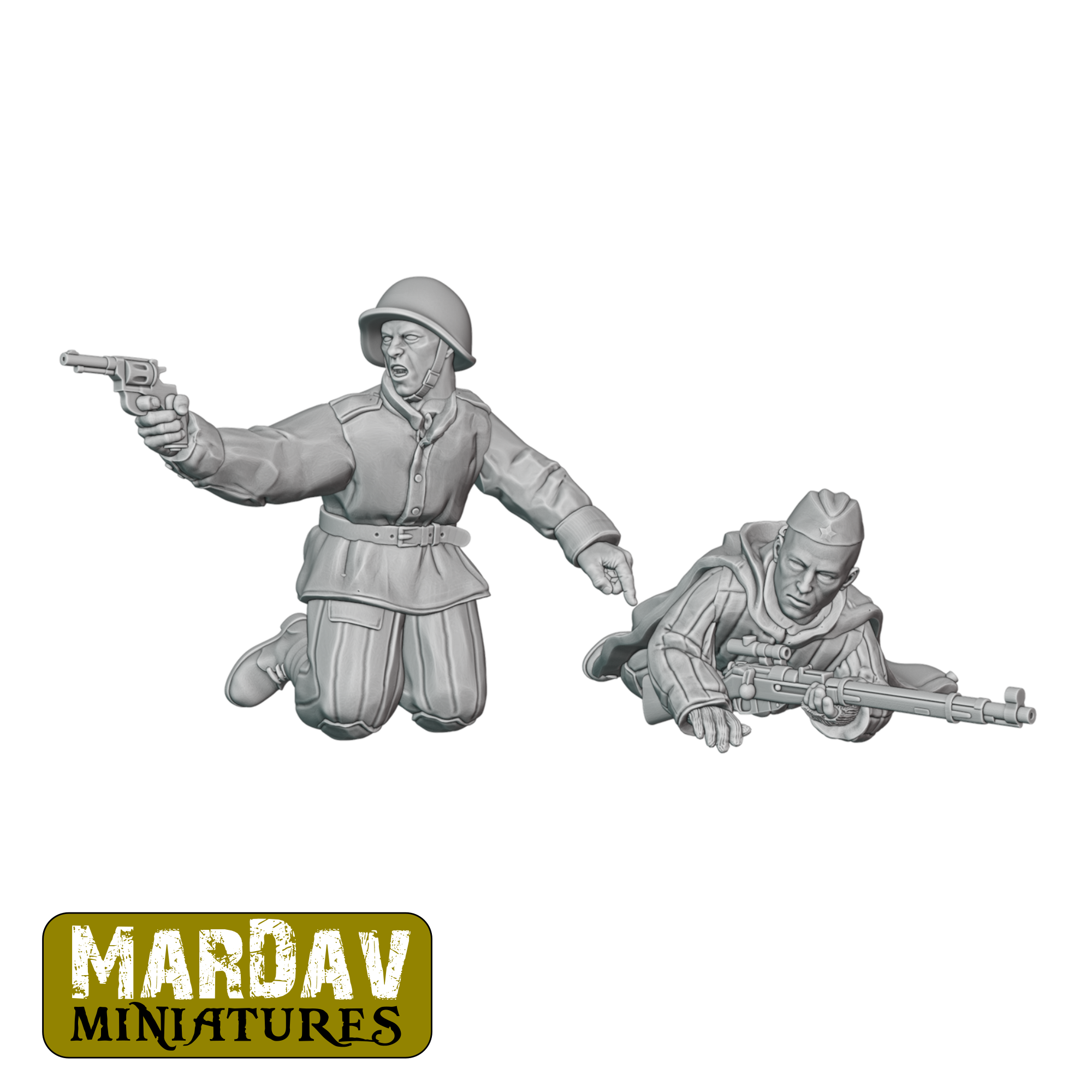 Sniper team - prone (Soviet)
