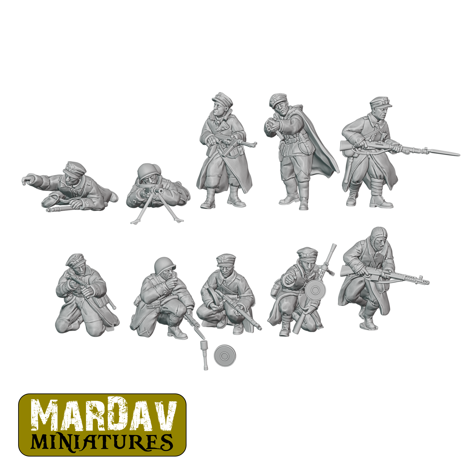 Infantry rifle squad 2 (Polish) - MarDav Miniatures