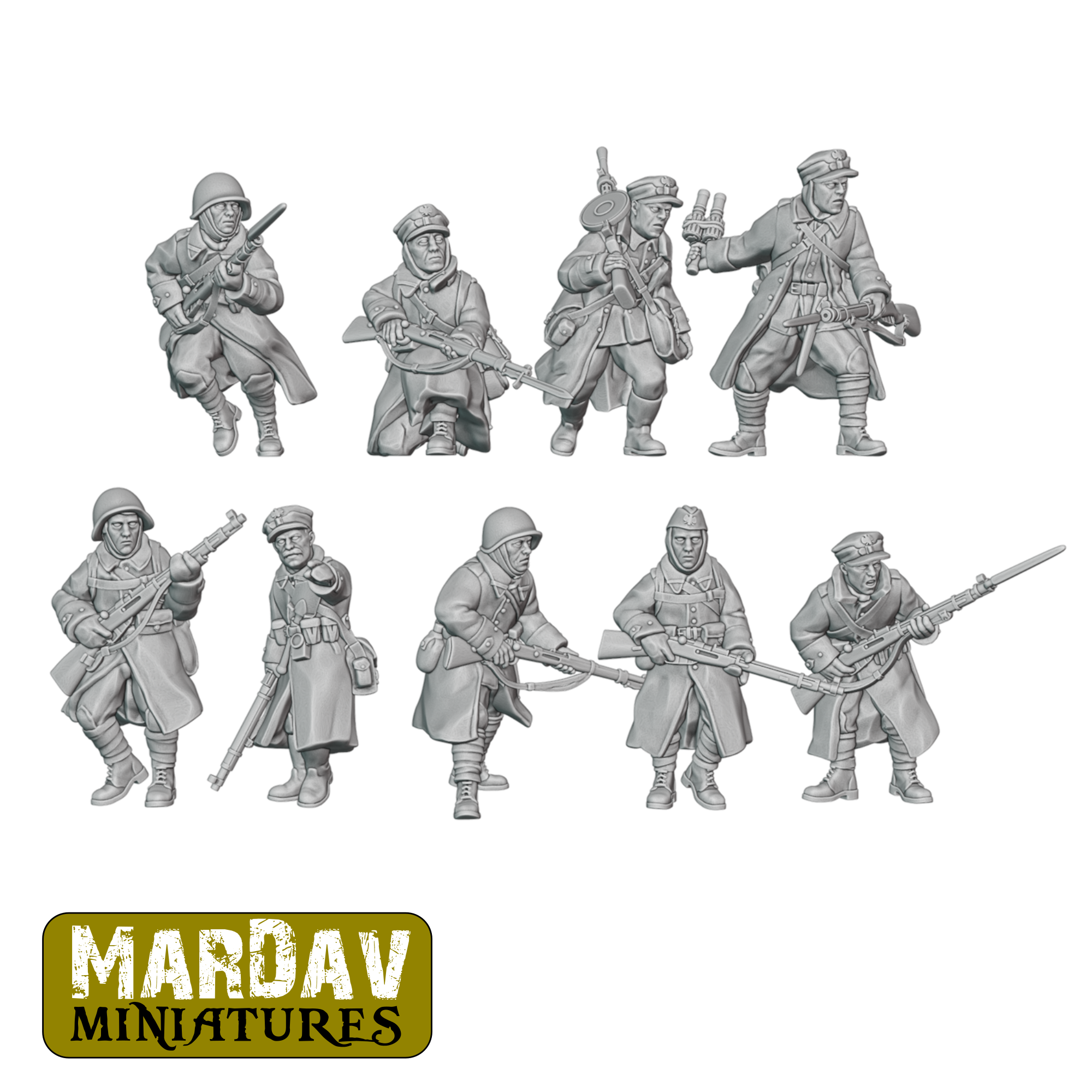 Infantry rifle squad 3 (Polish) - MarDav Miniatures