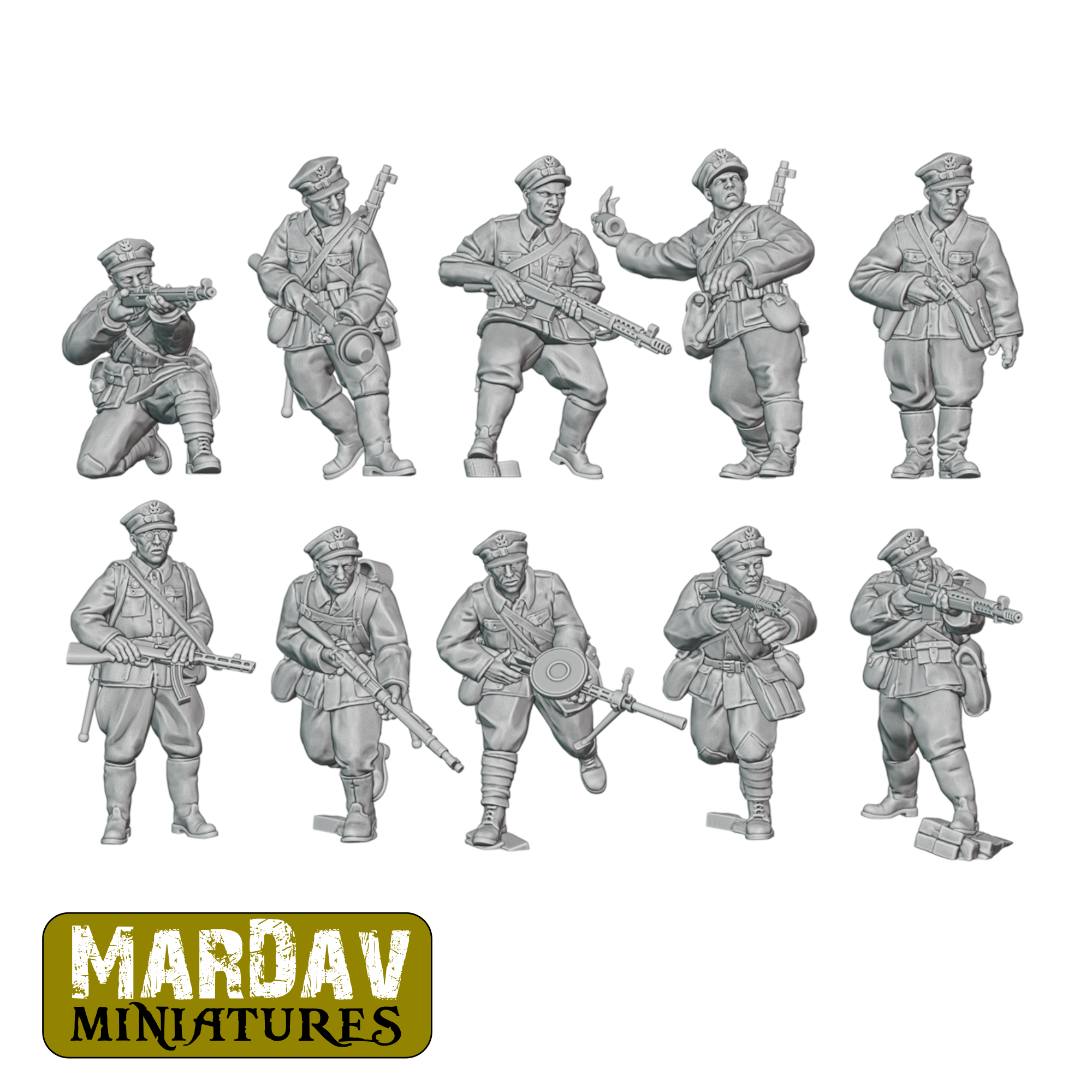 Infantry rifle squad 4 (Polish) - MarDav Miniatures
