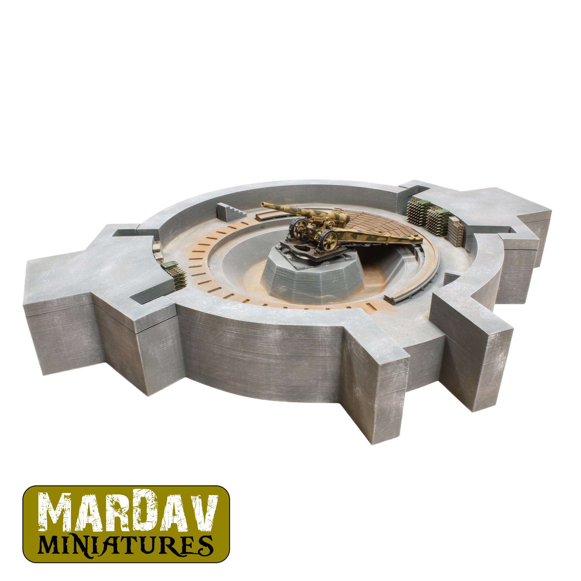 Open gun pit emplacement - 155mm K418(f)